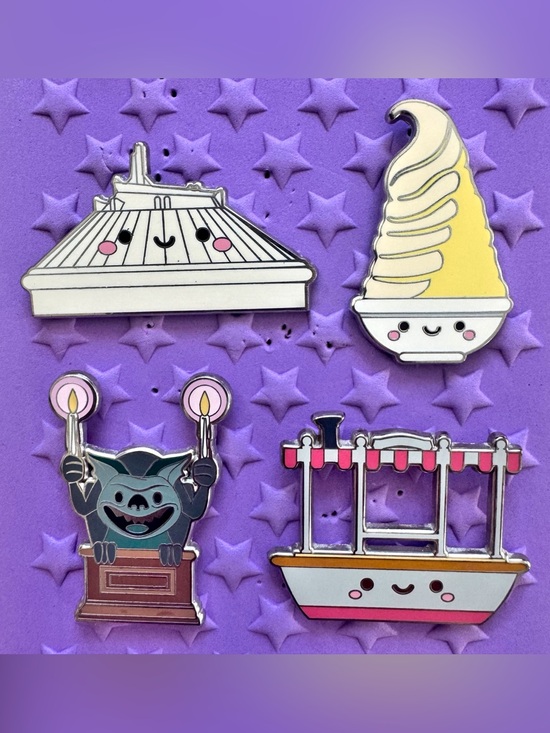 Disney | Other | Disney Kingdom Of Cute Pins Lot Space Mountain Haunted ...